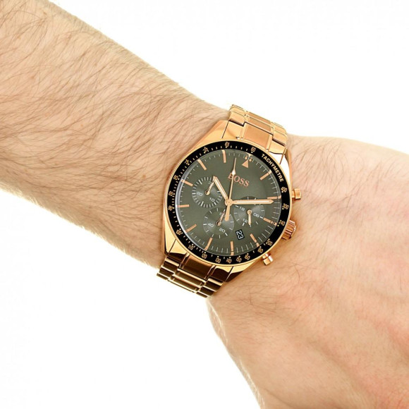 Hugo boss trophy watch rose gold store
